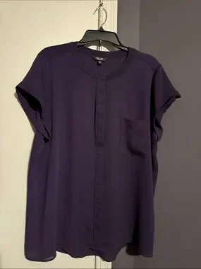 Simply Vera Vera Wang | Tops | Simply Vera Vera Wang Purple Short ...